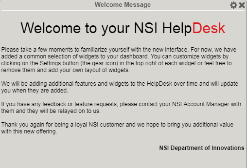 ANNOUNCEMENT: NSI's New Customer Portal